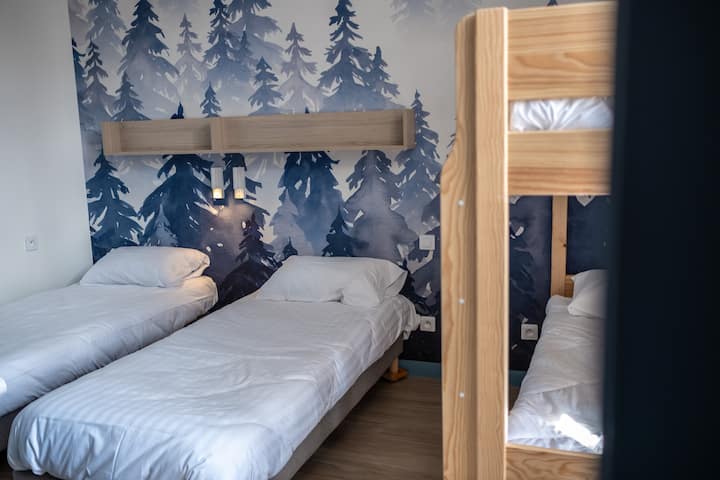 Chalet Pré Fleuri - Chambre Les Miages 6 Pers. - Les Houches