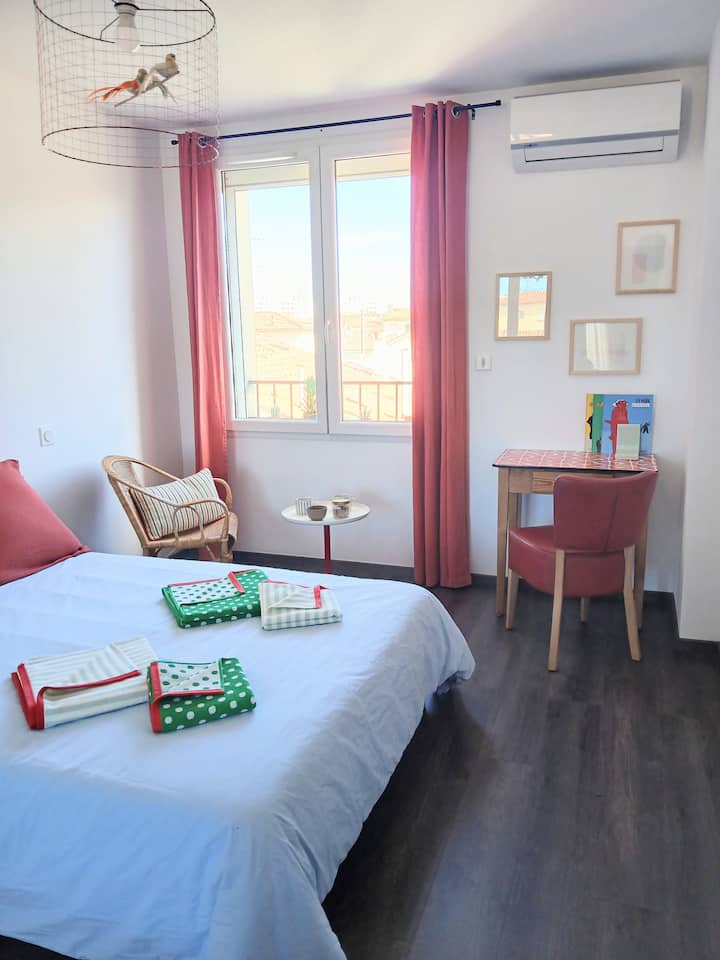 Chambre Cosy, Lumineuse Et Très Calme. - Perpignan