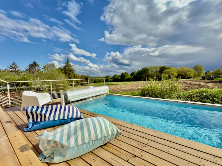 Villa 4* Star Piscine & Bar & Spa (Proche Bayonne) - Tarnos