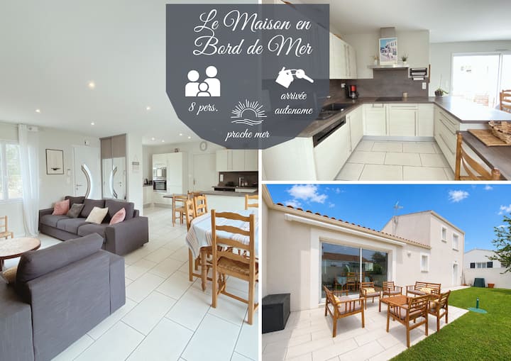 La Maison En Bord De Mer - 8 Pers / Jardin/parking - La Rochelle
