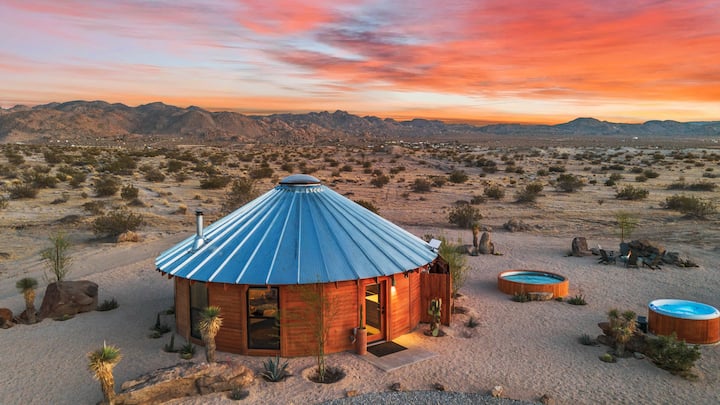 25-acre Mojave Yurt, Spa, Stargazing, Joshua Tree - États-Unis