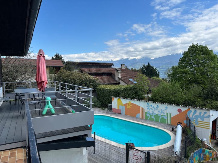 Maison Avec Piscine Et Vue Belledonne - Grenoble