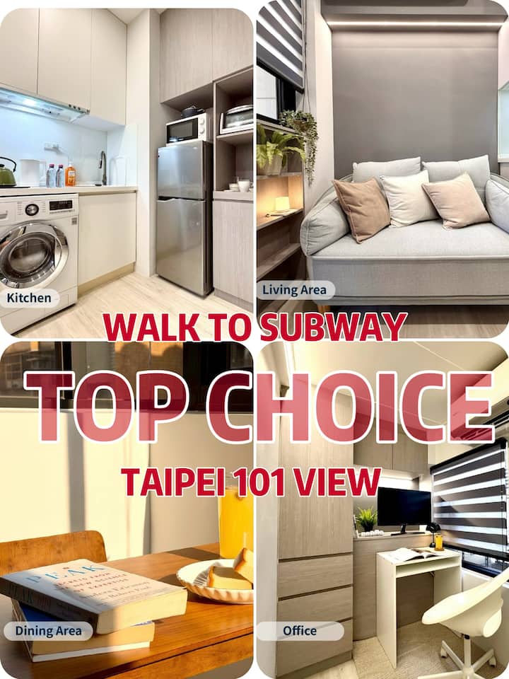 New Elevator Duplex - 3 People - 7 Min Cbd Mrt - Taipei