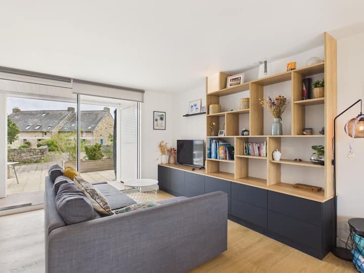 Vue Mer Pour 6 Avec Jardin, 150 M De La Plage - Port Navalo