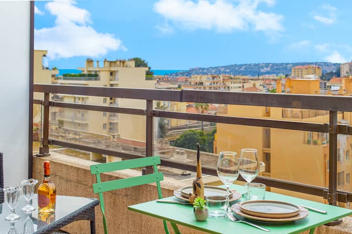Charmant Studio Avec Terrase Et Climatisation - Mentona