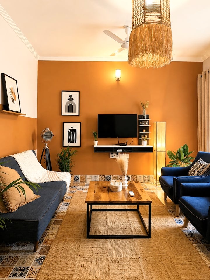 Boho Haven • Siolim • 1bhk • Pool • Near Morjim - India