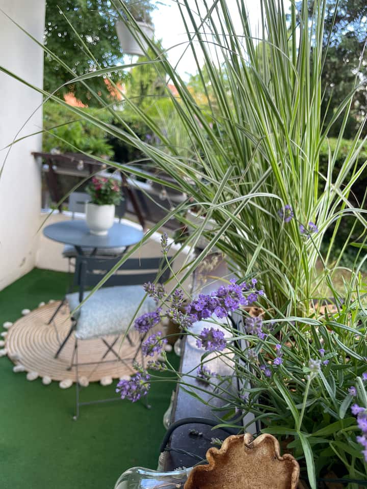 T2 Cosy - Balcon En Rdc - Jardin à 2 Min - Clermont-Ferrand