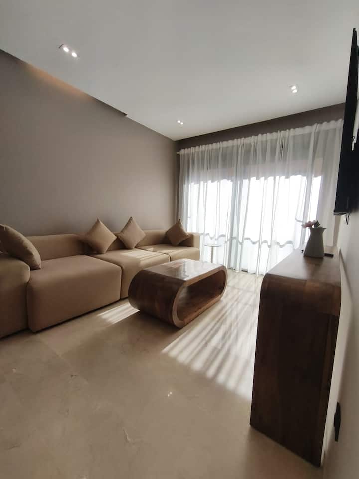 New Centre Appartement 2 Chambres Fibre Wifi Ac - Marrakesh