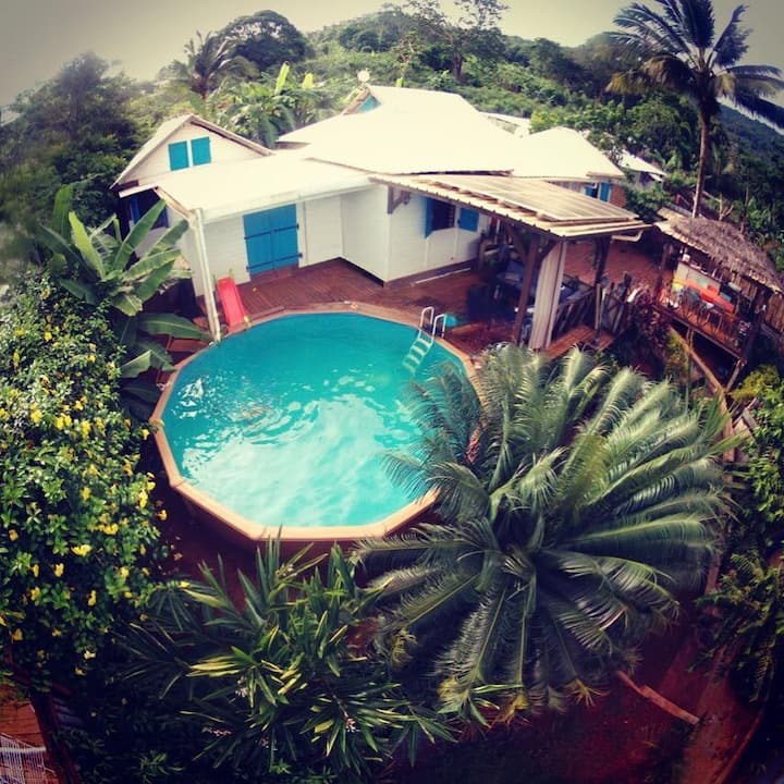 Maison Avec Piscine, Vue Lagon - Mayotte