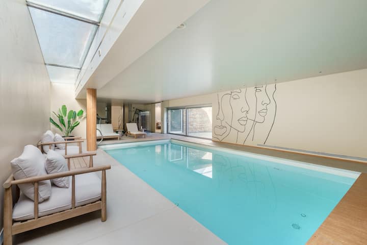 Villa C/ Piscina Interior, Jacuzzi Sauna E Ginásio - Braga