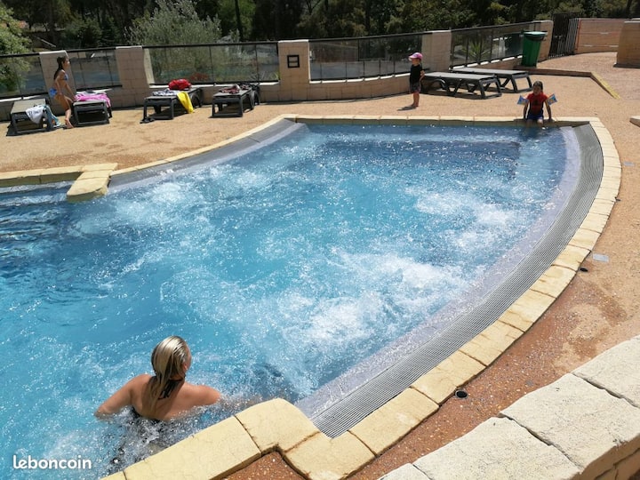 Mobil-home 5* Au Calme 3 Ch, Terrasse, Plancha - Vidauban