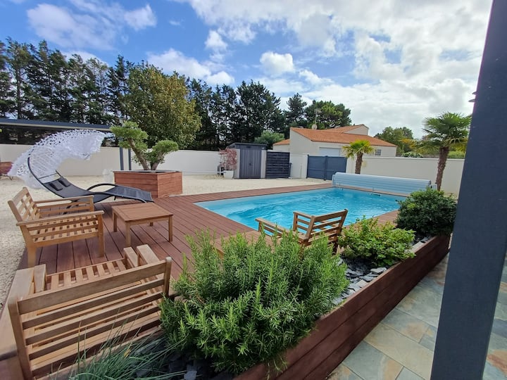 Villa Bleu Azur - Piscine, Plages - La Tranche-sur-Mer