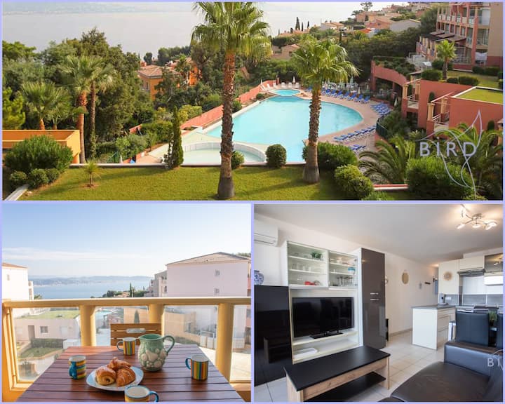 Petit Coin De Paradis Avec Vue Mer - Plage de Théoule-sur-Mer