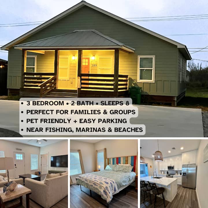 3 Bd Sleeps 8 | Extd Stays | Pets Ok - Aransas Pass, TX
