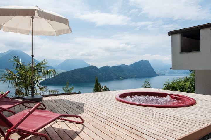 A&y Waldhaus Vitznau Rigi Whirlpool Fireplace - Vitznau