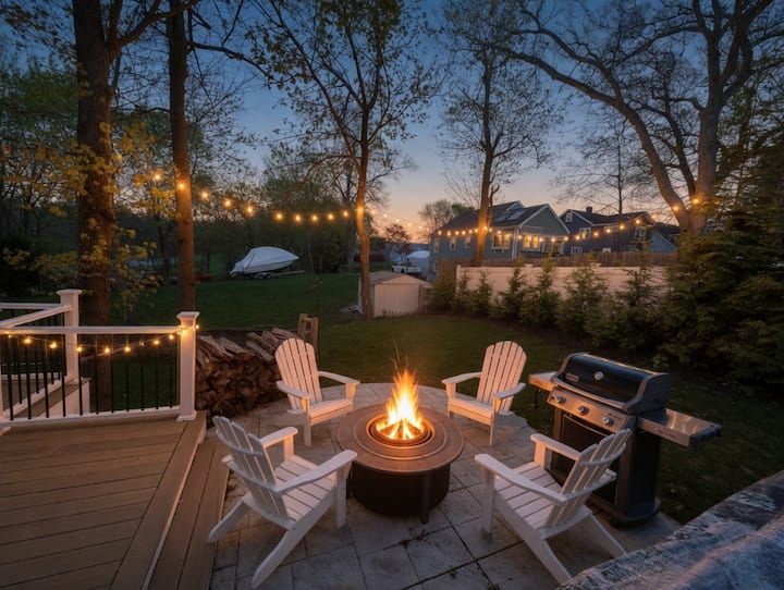Milton Family Firepit Retreat - クインシー, MA
