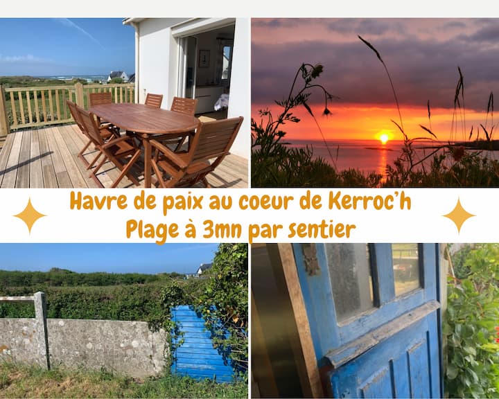 Petit Coin De Paradis Avec Vue Océan Sur Horizon - Groix