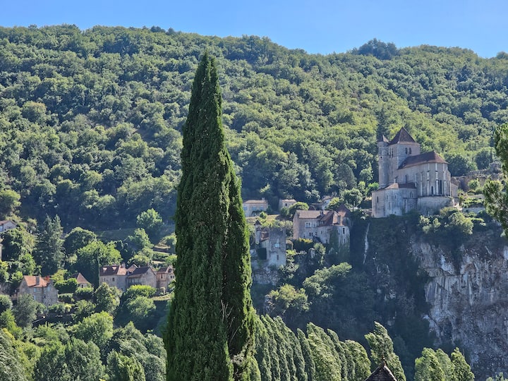 Grande Maison Climatisée Avec Vue à 180* - Saint-Cirq-Lapopie