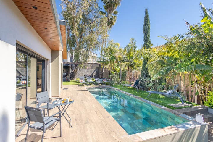 Villa Piscine, Plages à Pied, 4 Suites - Antibes - Biot