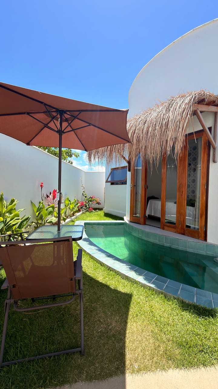 Bangalô 1 Refúgio A Dois Com Piscina Privativa - Japaratinga