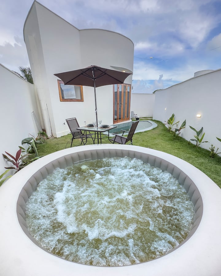 Bangalô 3 Para Casal Com Piscina E Hidro Privativa - Japaratinga