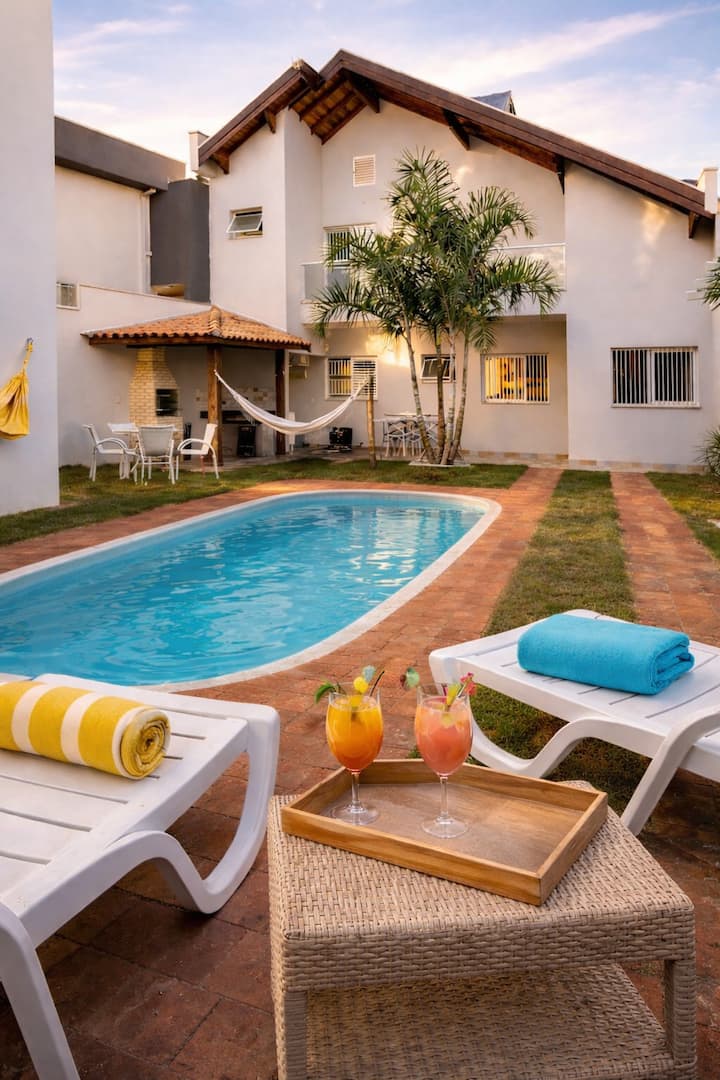 Base: Casa Estilo Chalé Com Piscina E áRea Gourmet - Boituva