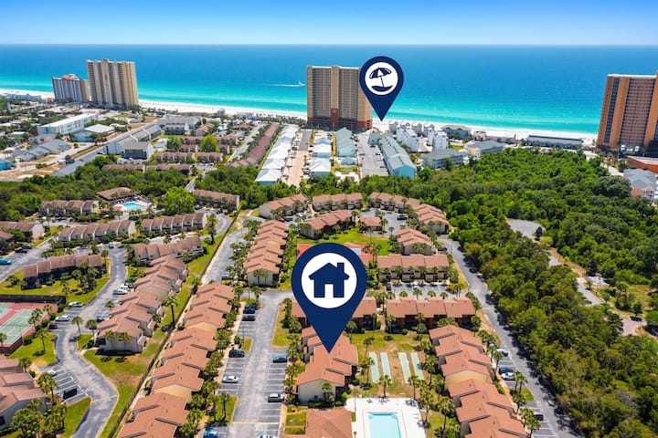 Beachwalk 19b | Walk To Beach Pool Pet Ok - Panama City Beach