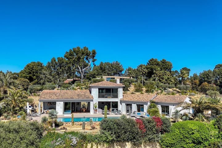Villa Terre De Provence - Piscine -Vue Mer-clim - Bandol