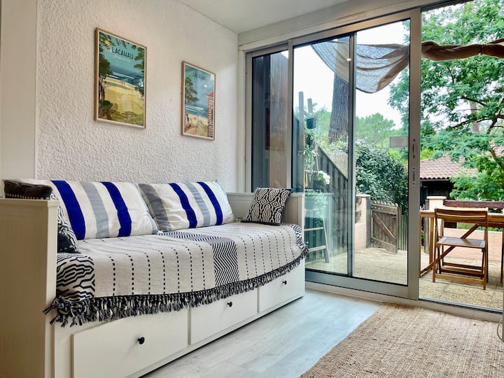 Maison Dans La Pinède | Terrasse Et Plage à Pied - Lacanau