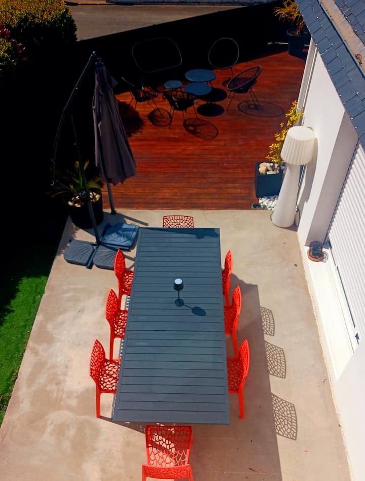 Villa Familiale Avec Piscine Chauffée - La Forêt-Fouesnant