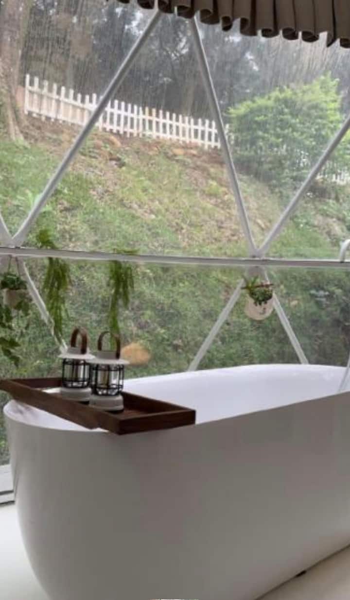 4–6人包場｜森林系豪華露營（50坪專屬空間｜草地）揪好森。雲朵房 - 關西鎮