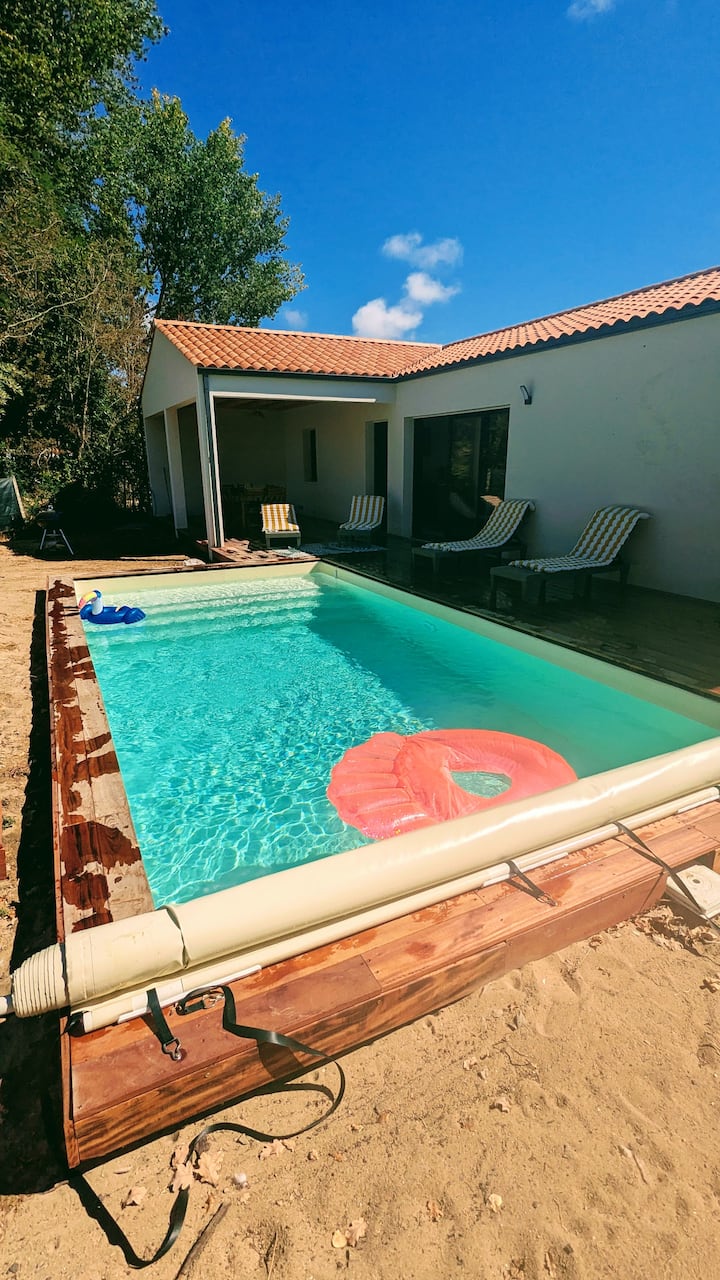 Villa Famille 10p(6 Adul.max)piscine Chauffée&clim - Saint-Jean-de-Monts