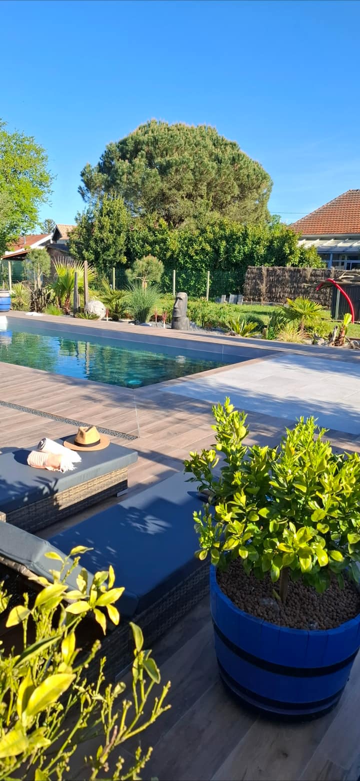 Suite Privée Au Grand Calme Avec Piscine - Hourtin Plage