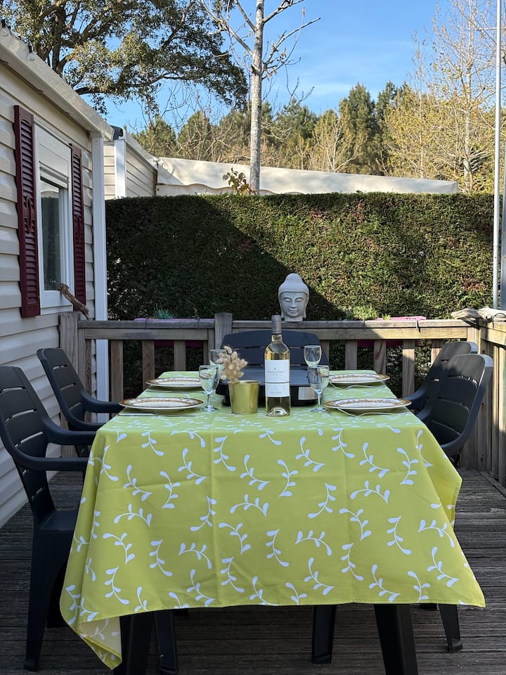 Mobilhome 6 Pers. Clim • Piscine Couverte•4* - Vieux-Boucau-les-Bains