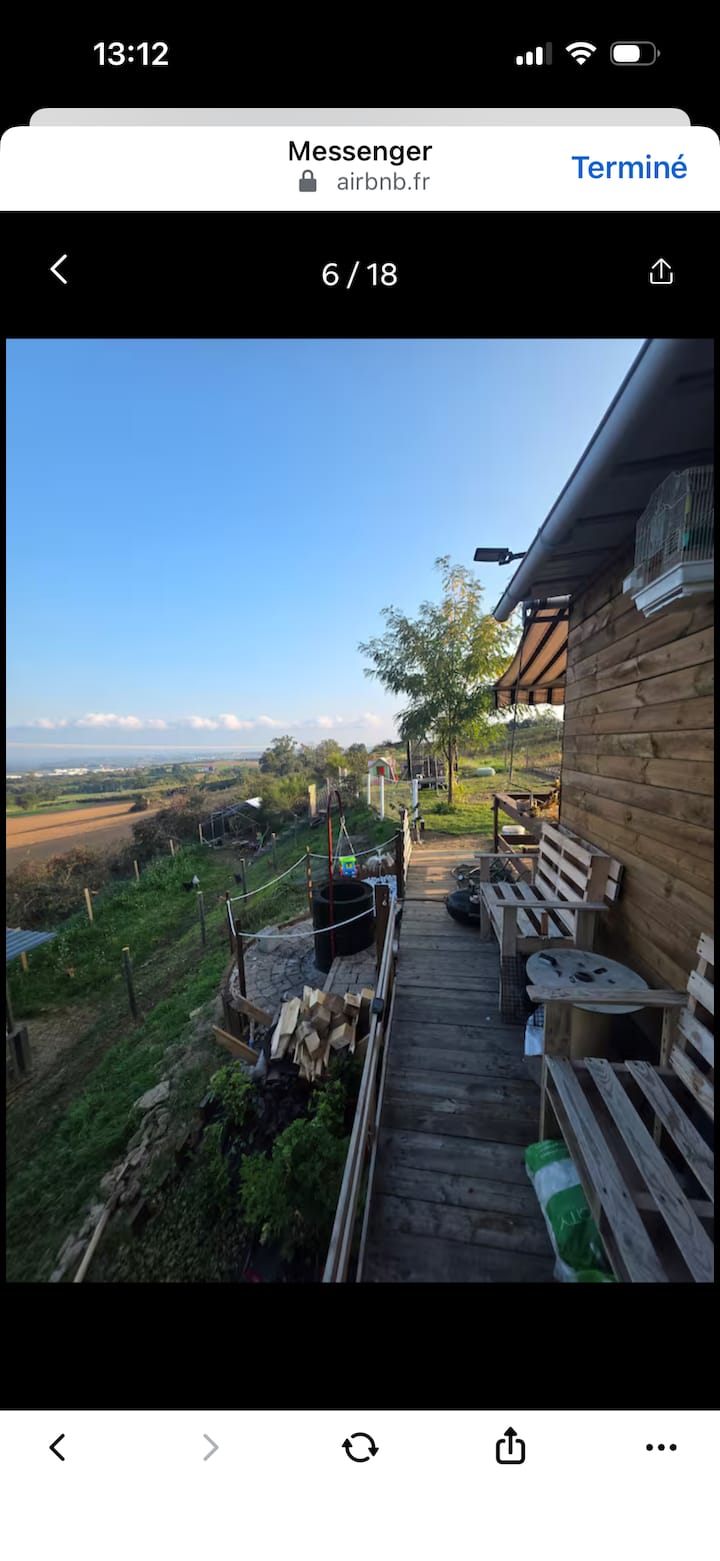 Cabane Cosy + Jardin Pour Moments Plein Air - Craponne