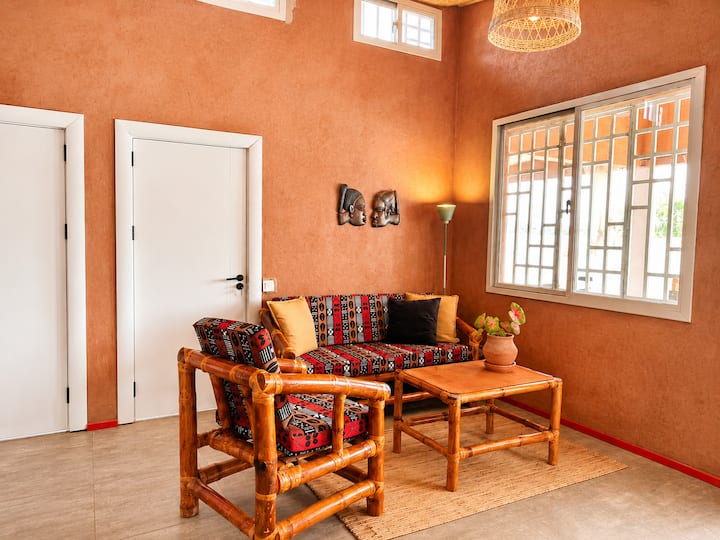 Eco Clay House W/ Micro Farm & Tropical Garden - The Gambia