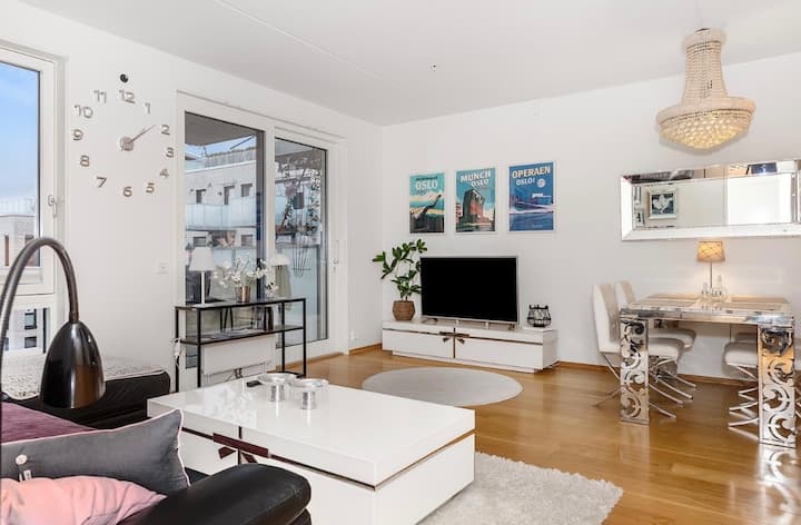 海景+城市景观奥斯陆中央火车站旁边的高品质公寓 车位+电梯 - Oslo