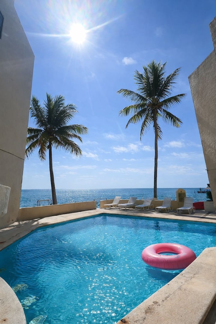 Departamento Frente Al Mar Lindo Y Vista Al Mar - Isla Mujeres