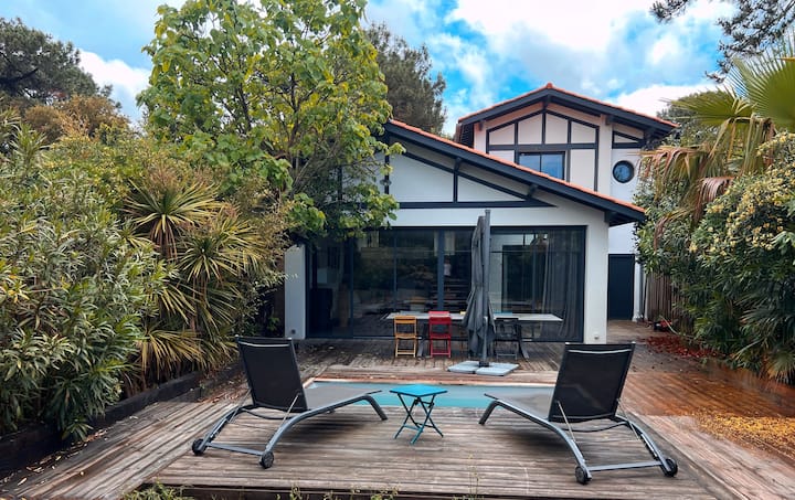 Villa Familiale Piscine Plage - Arcachon
