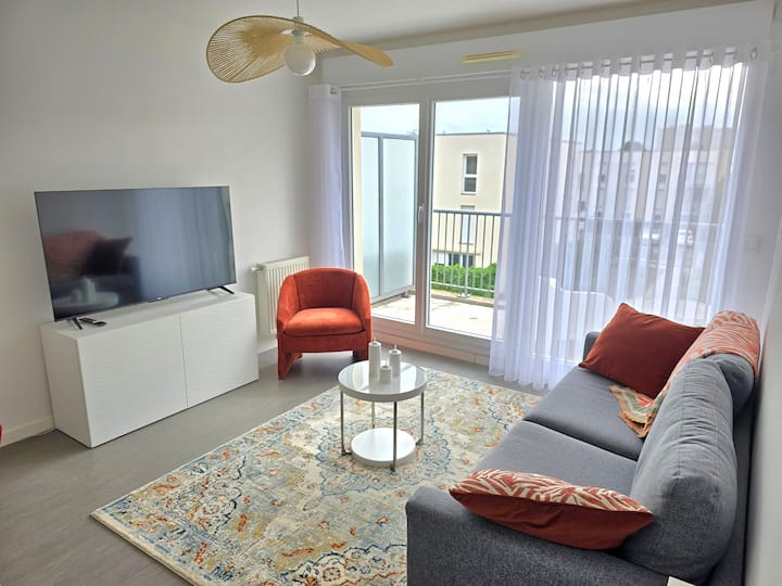 Terracotta -Appart. Classé 3 éToiles-3 Pièces 59m2 - ibis budget Reims Thillois