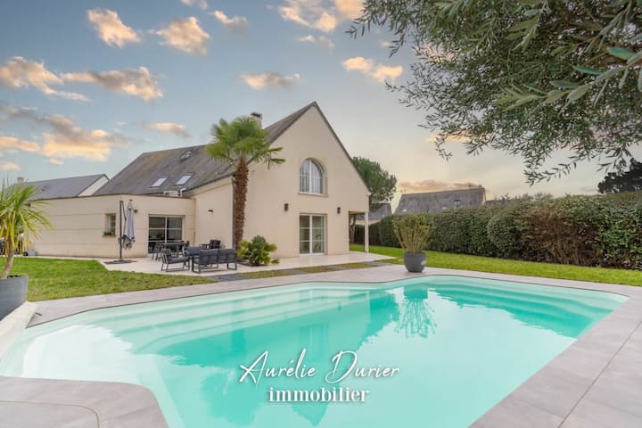 Villa Avec Piscine Et Jacuzzi Au Pied Châteaux - Tours