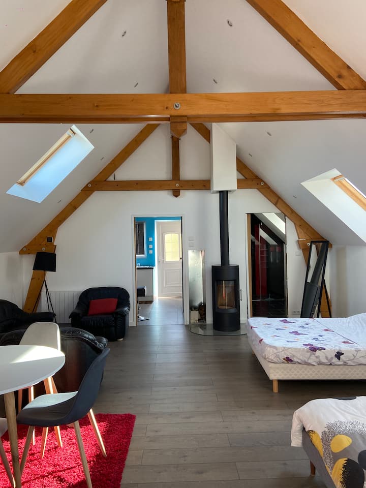 Petit Studio Agréable à 8 Minutes De Tours Centre. - Ballan-Miré