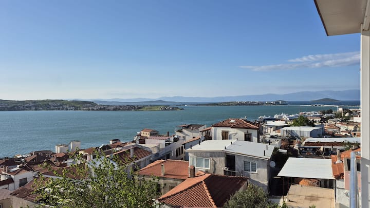 Muhteşem Manzaralı Müstakil Ev - Ayvalık