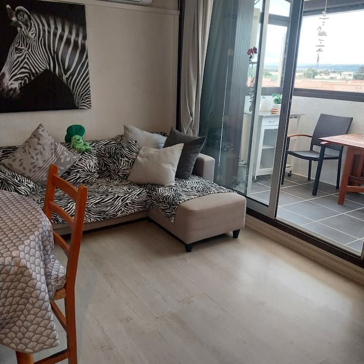 T2 4 Personnes Bord Plage - Leucate