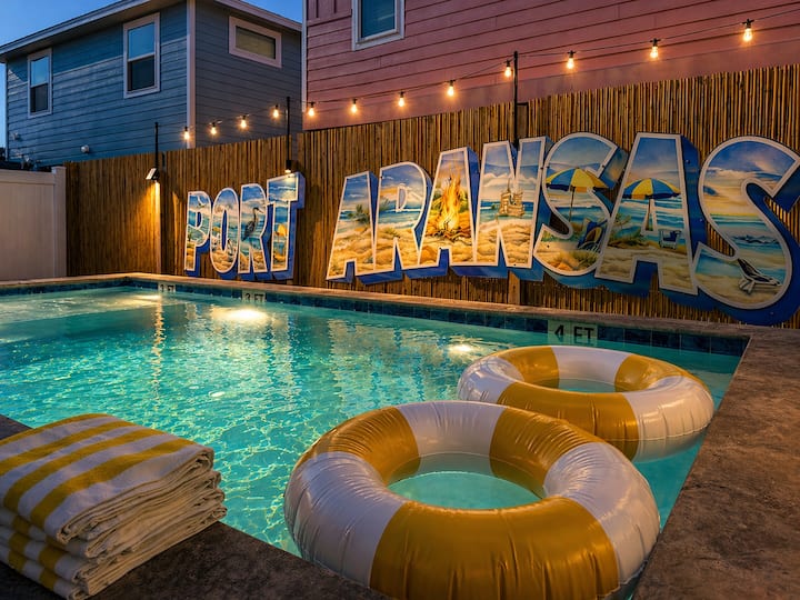 *New* Resort-style|private Pool + 5 Star Design - Port Aransas, TX