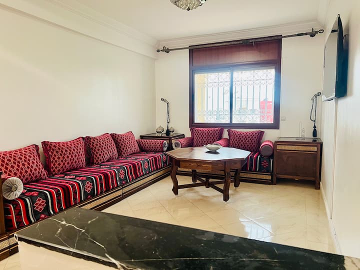 Appart Spacieux/résidence Sécurisée & Wifi Fibre - Agadir