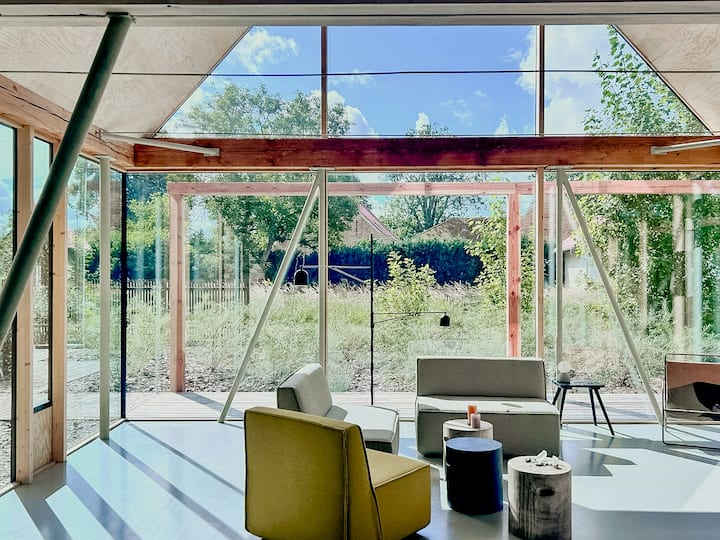 Modern Glass And Brick Retreat At Kronsee - Feldberger Seenlandschaft