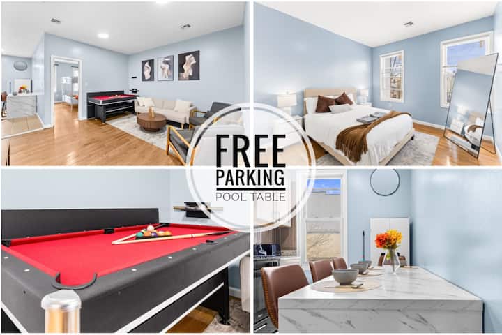 Modern 3bd-pool Table Home Near Nyc-free Parking! - Jersey City, NJ