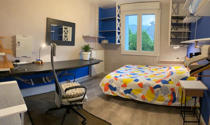 Chambre & Espace Détente 20m2 Cocooning - Brest