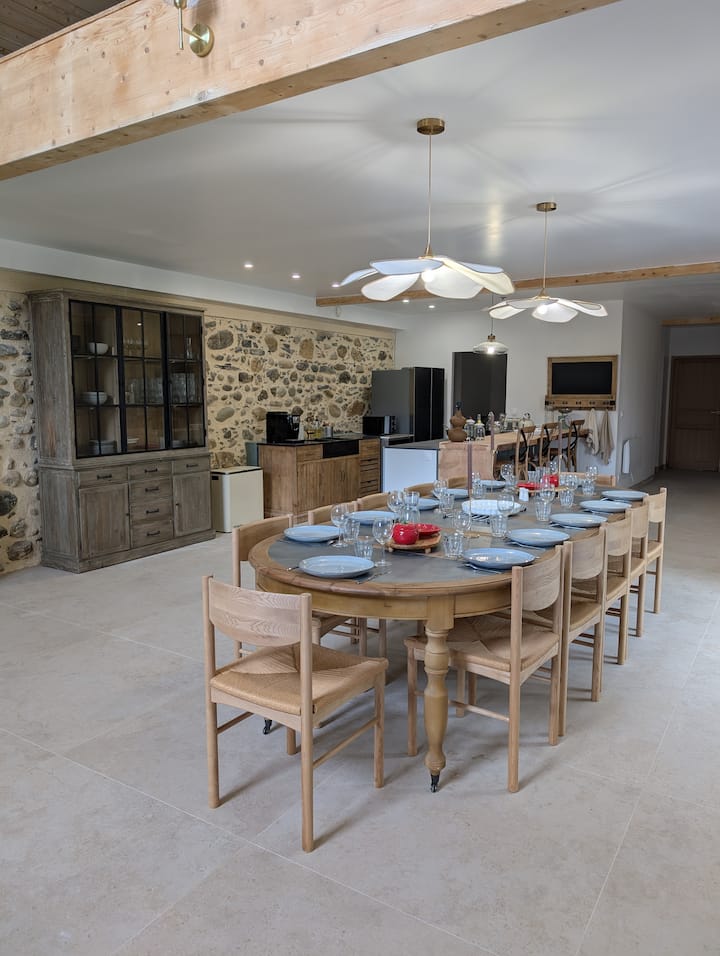 Grande Grange 12 Pers Bain Nordique & Vue Pyrénées - Lourdes